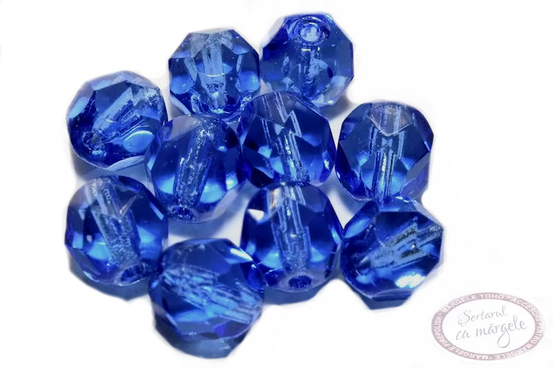 Margele Fire Polish 6mm : Dark Sapphire, 40 buc | Margele si accesorii ...